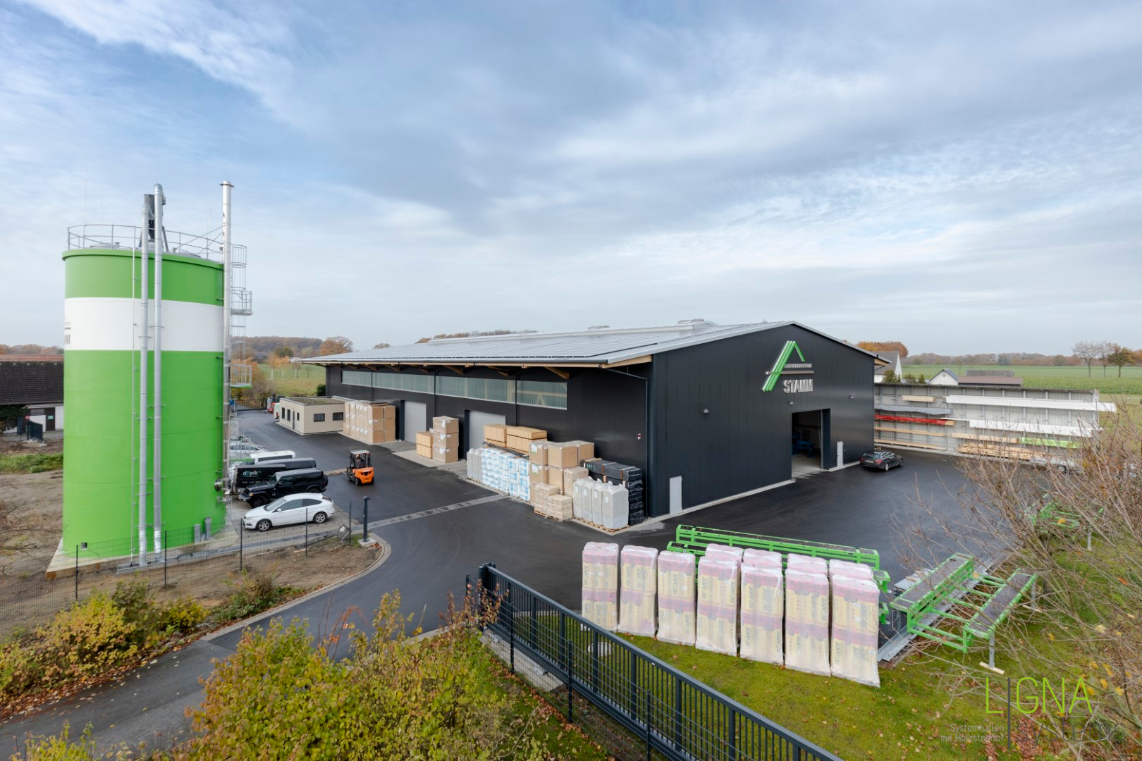 Sustainable Timber Structures for Industrial and Logistics Buildings. LIGNA systems®|